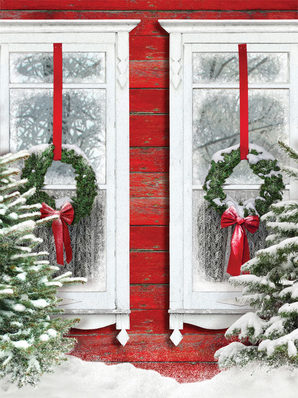 Farmhouse Christmas Printed Photo Backdrop - Denny Manufacturing