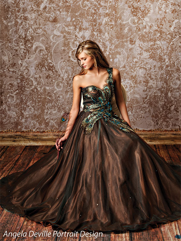 Pompeii Brown Vintage Pattern Photography Backdrop - Denny Manufacturing