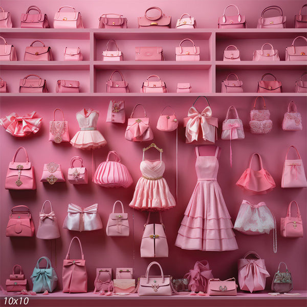 Barbie's Fashion Closet Photography Backdrop - Denny Mfg