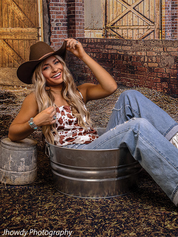 The Stables Printed Photography Backdrop - Denny Mfg