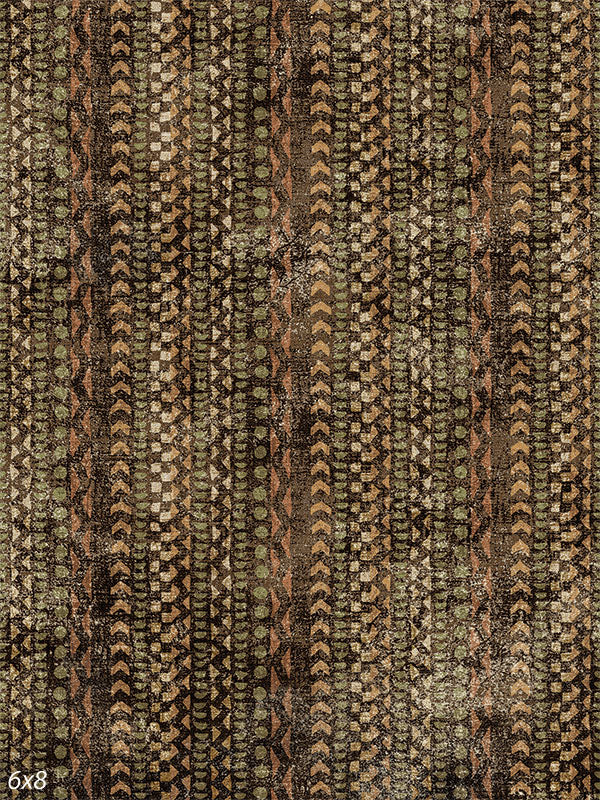 Brown Tribal Pattern Backdrop and Natural Wood Floor Drop Bundle ...