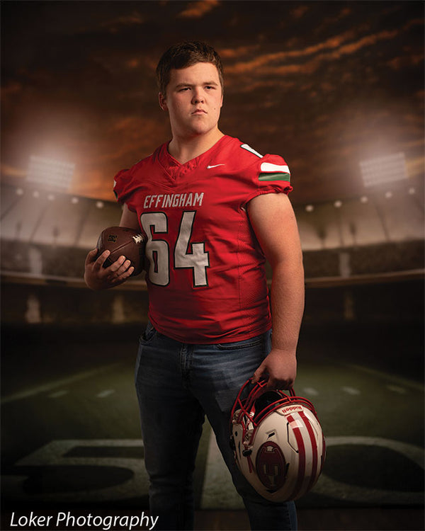 50 Yard Line Vintage Backdrop - Denny Manufacturing