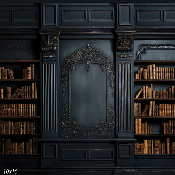 Ornate Bookcase Backdrop - Denny Mfg