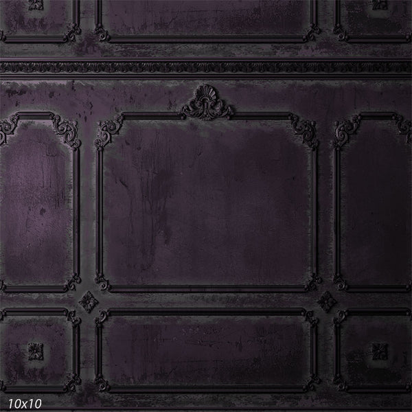 Victorian Paneled Wall Violet Photography Backdrop - Denny Manufacturing