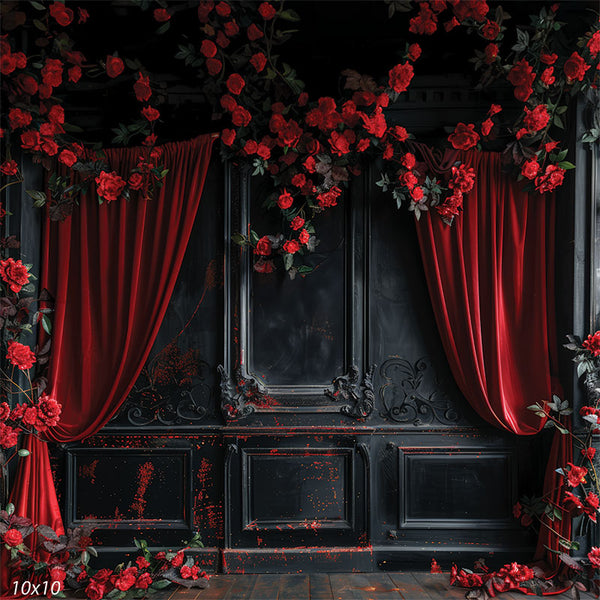 Gothic Romance Floral Photography Backdrop - Denny Manufacturing