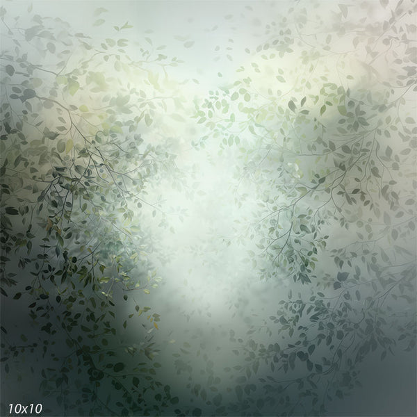 Green Leaves Branches Nature Photography Backdrop - Denny Manufacturing