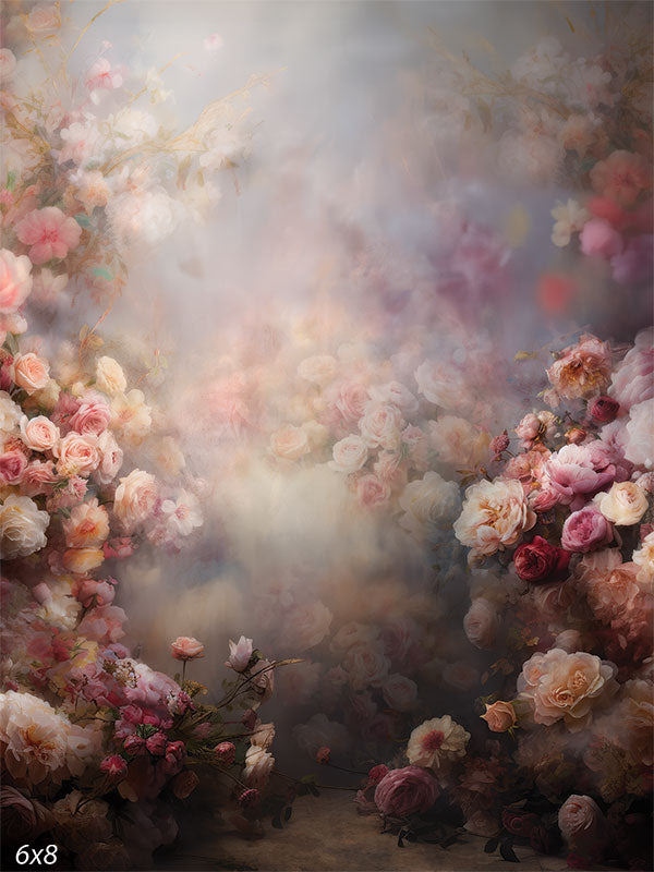 Peonies and Roses Backdrop - Denny Manufacturing