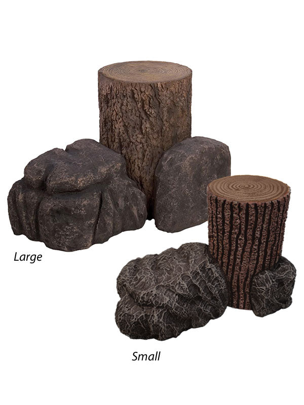 Rock and Stump Posing Prop - Denny Mfg