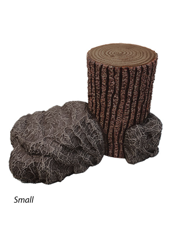 Rock and Stump Posing Prop - Denny Manufacturing