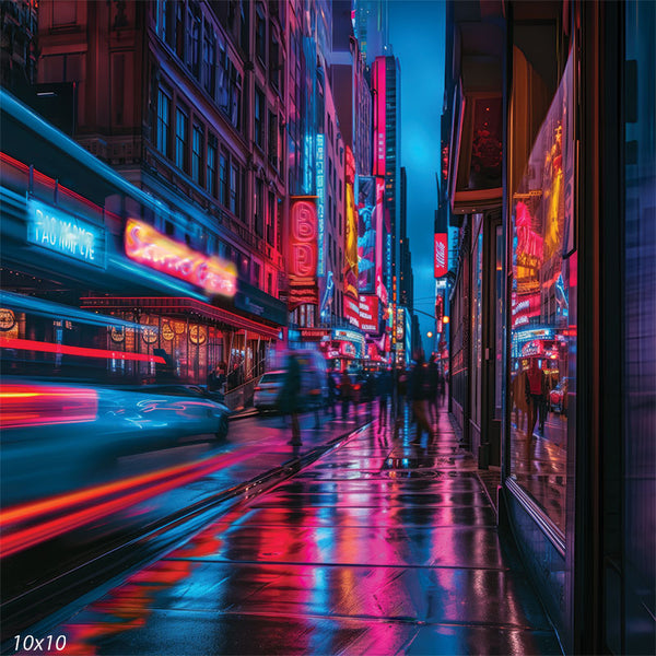 City Neon Nights Backdrop - Denny Mfg