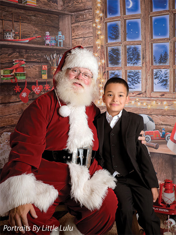 Old Saint Nick Night Backdrop - Denny Mfg