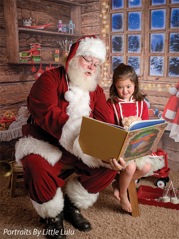 Old Saint Nick Night Backdrop - Denny Mfg