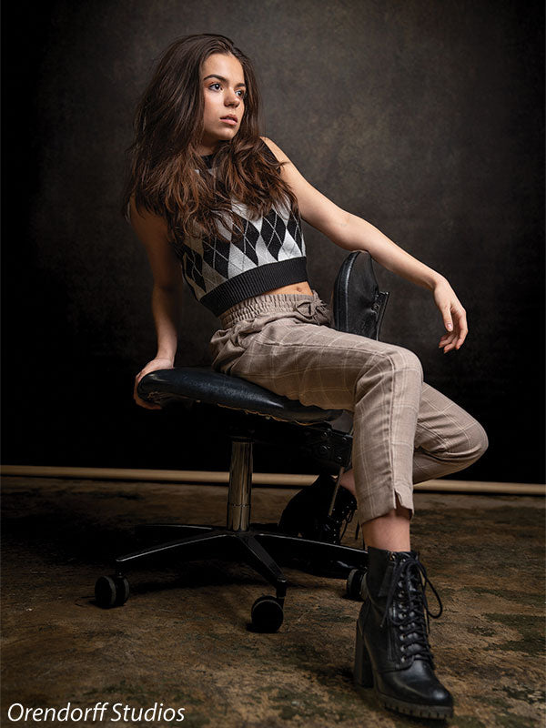 Dark Brown Iron Photography Backdrop - Denny Mfg