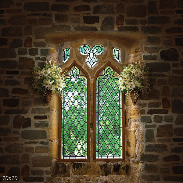 Easter Window Printed Backdrop - Denny Manufacturing