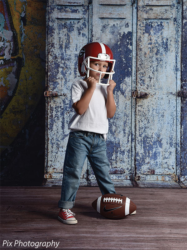 Sports Photography Backdrop - Abandoned Gym - Denny Manufacturing