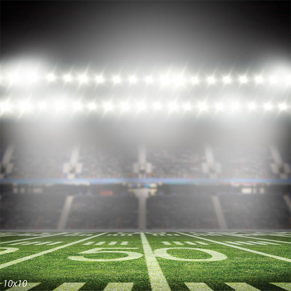 Football 50 Yard Line Photographer Background 8 x 8 Freedom Cloth (Pri ...