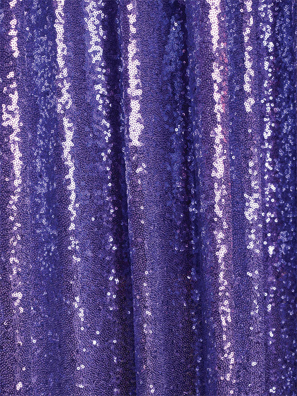 Purple Sequin Backdrop 4 x 5 Sequin Sewn 3” Top Pole Pocket - Clearanc ...