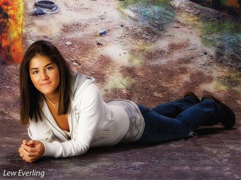 Down Under 1 Photography Backdrop – Urban Graffiti Basement Scene ...