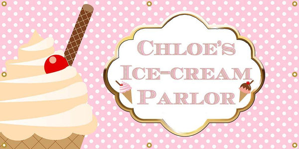 Personalized Ice Cream Banner - Denny Manufacturing