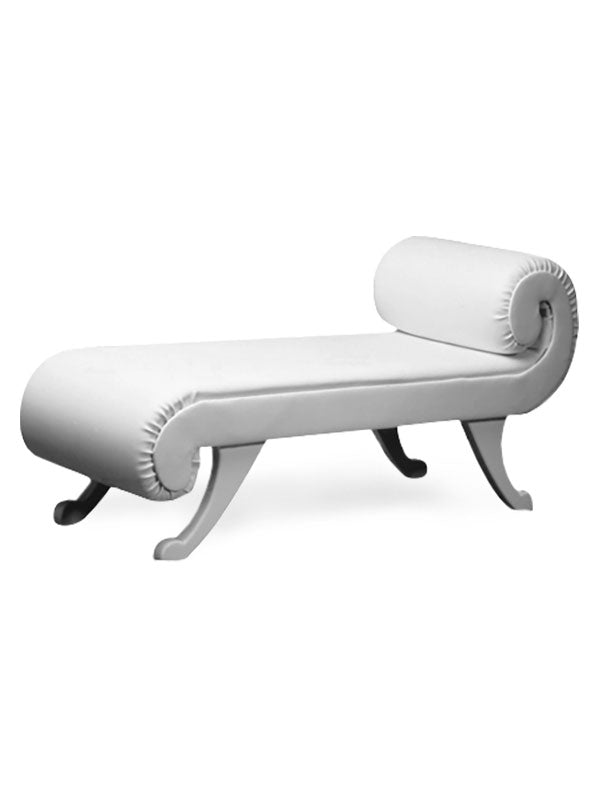 White Boudoir Photography Bench - Denny Manufacturing