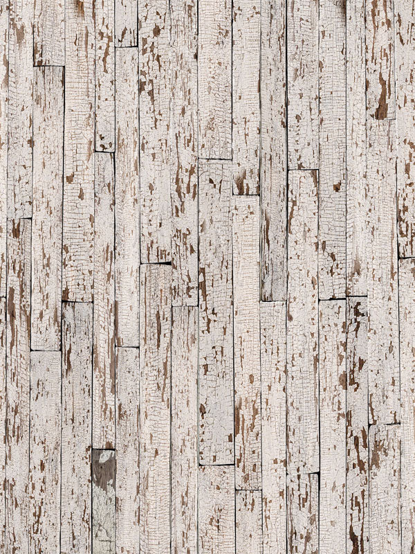 White Rustic Wood Wallpaper