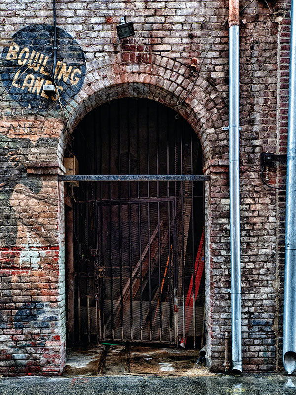 Bowling Back Door Printed Photography Backdrop - Denny Mfg