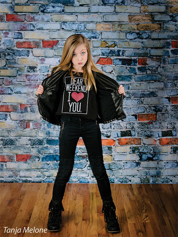 Colorful Brick Photography Backdrop - Denny Manufacturing