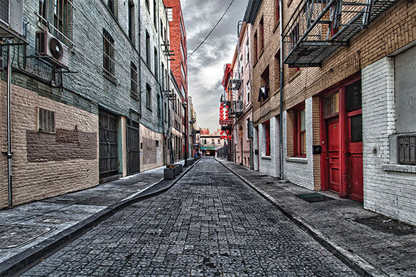 Secluded Urban Alley Photography Backdrop - Denny Mfg